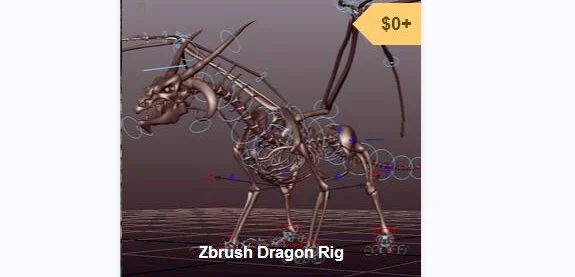 dragon_rig_v2骷髅飞龙 | 斑狗动画分享